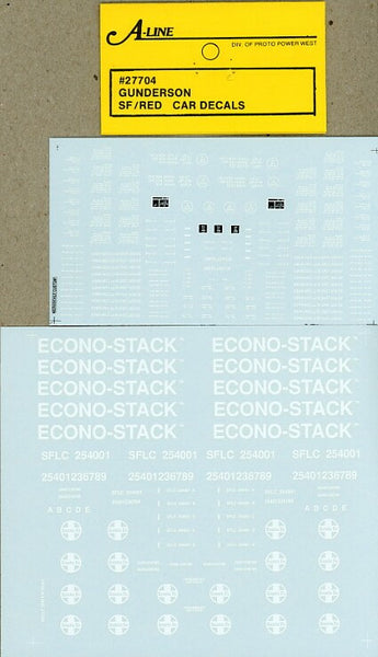 #27704 - ATSF (Econo-Stack) Red Car – PPW/A-Line/Arrow Hobby